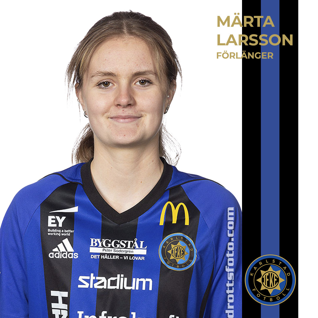 Märta Larsson förlänger med Karlstad Fotboll Dam | Karlstad Fotboll